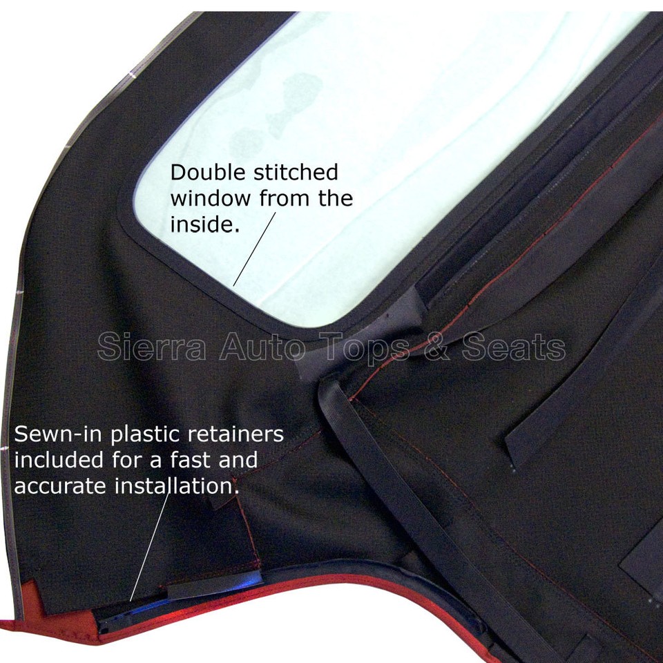 BMW E37 Z3 Convertible Top in Blue Stayfast Cloth with Plastic Window ...