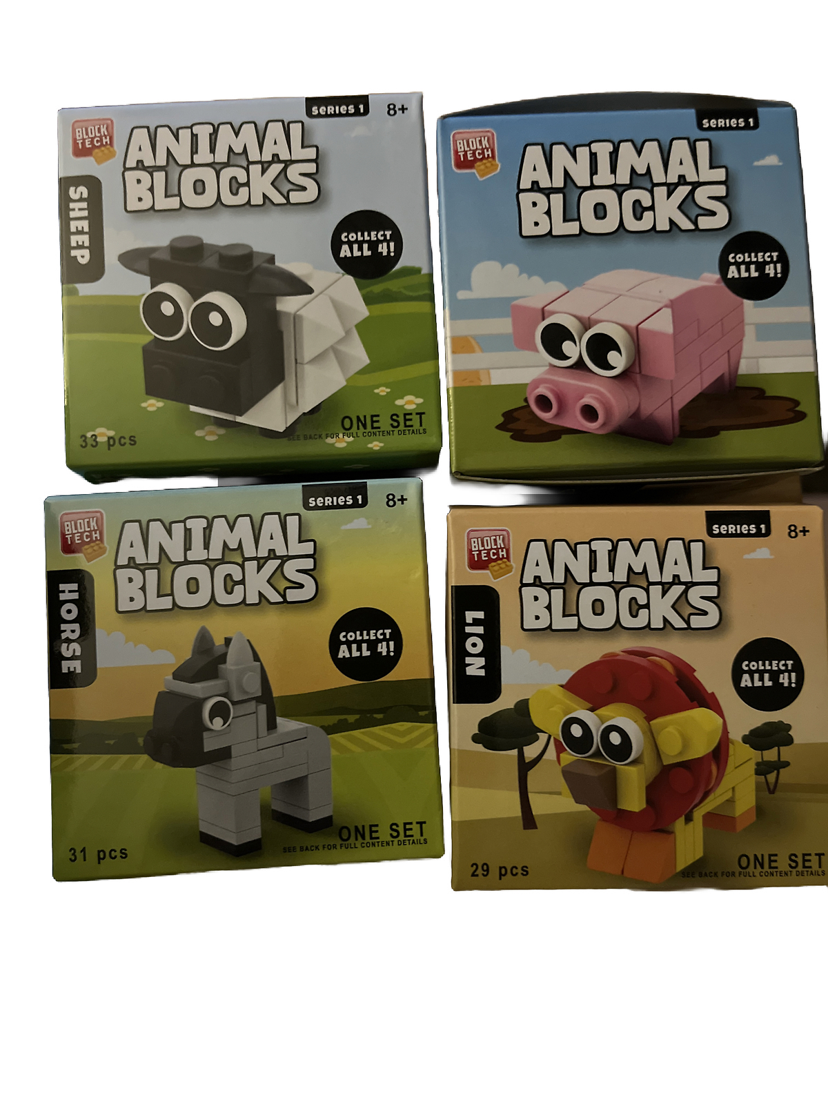 Lot of 4 New Box Set Compatible Block Tech Building Animal Blocks ...