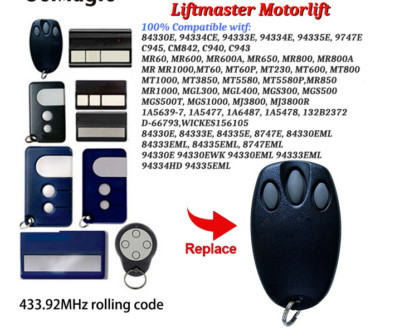 LIFTMASTER Garage Door REMOTE CONTROL KEY FOB Hand Set 9747E 94335E 433 ...