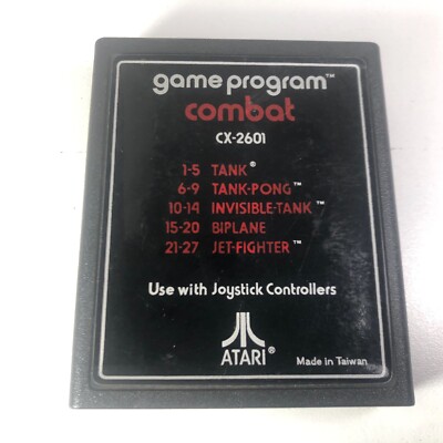 Atari 2600 Combat Game Cartridge Vintage | eBay