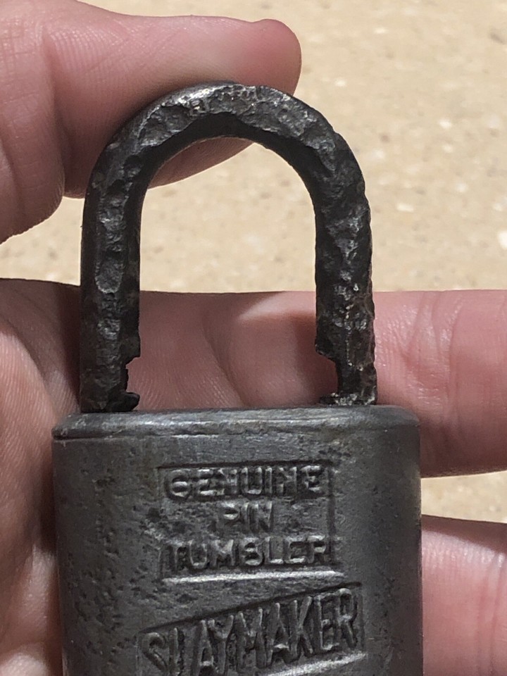 Vintage RARE Slaymaker Genuine Pin Tumbler Railroad Lock Obsolete SEE ...