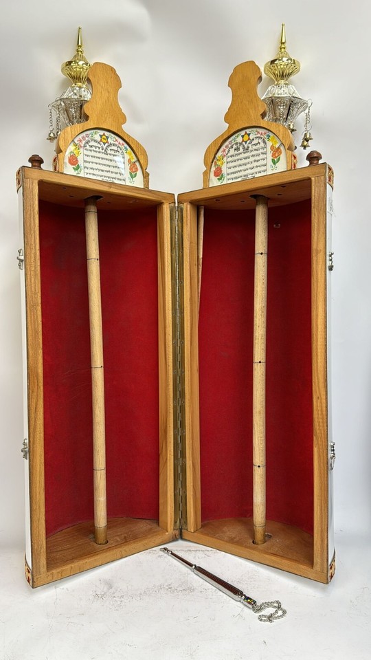 Torah case used Sefer Torah scroll case cover Israeli wood Gift Judaica ...