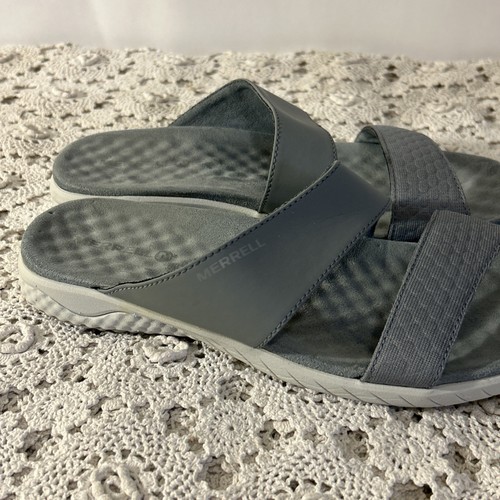 Merrell Monument Gray Double Strap Slide Sandal Womens Sz 7 | eBay