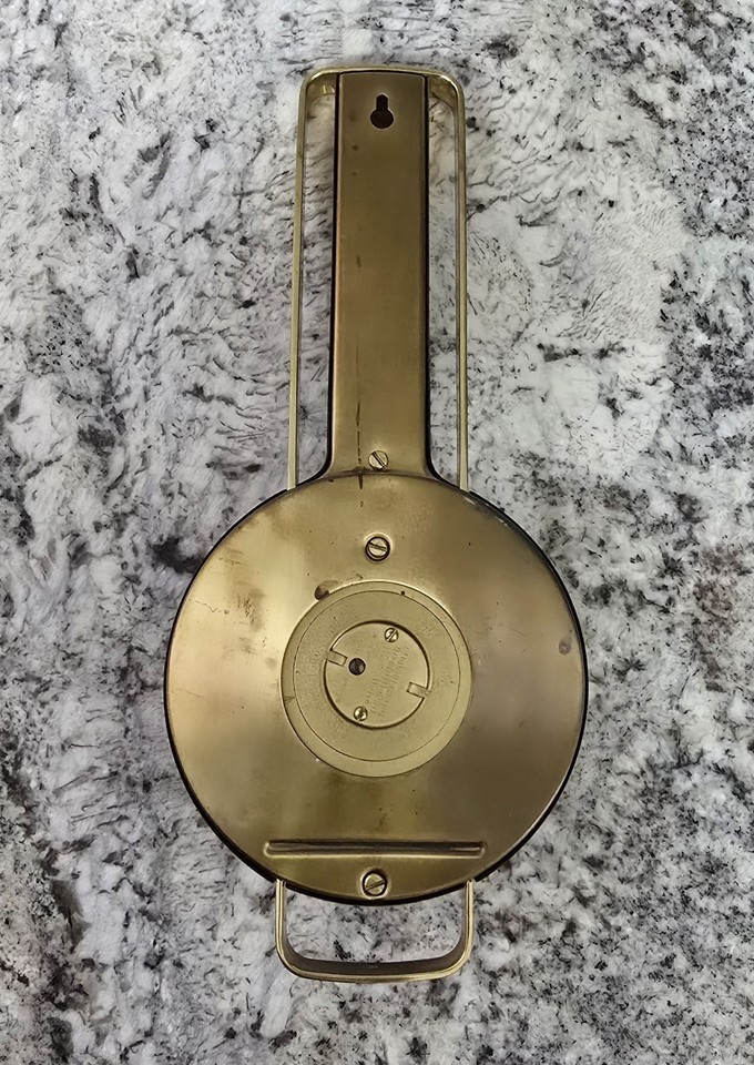 Vintage Taylor Brass Barometer, Adjustable Altitude MCM Weather ...