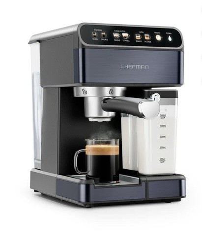 Chefman 20-Bar, 2-Cup Black Stainless Espresso Machine | eBay