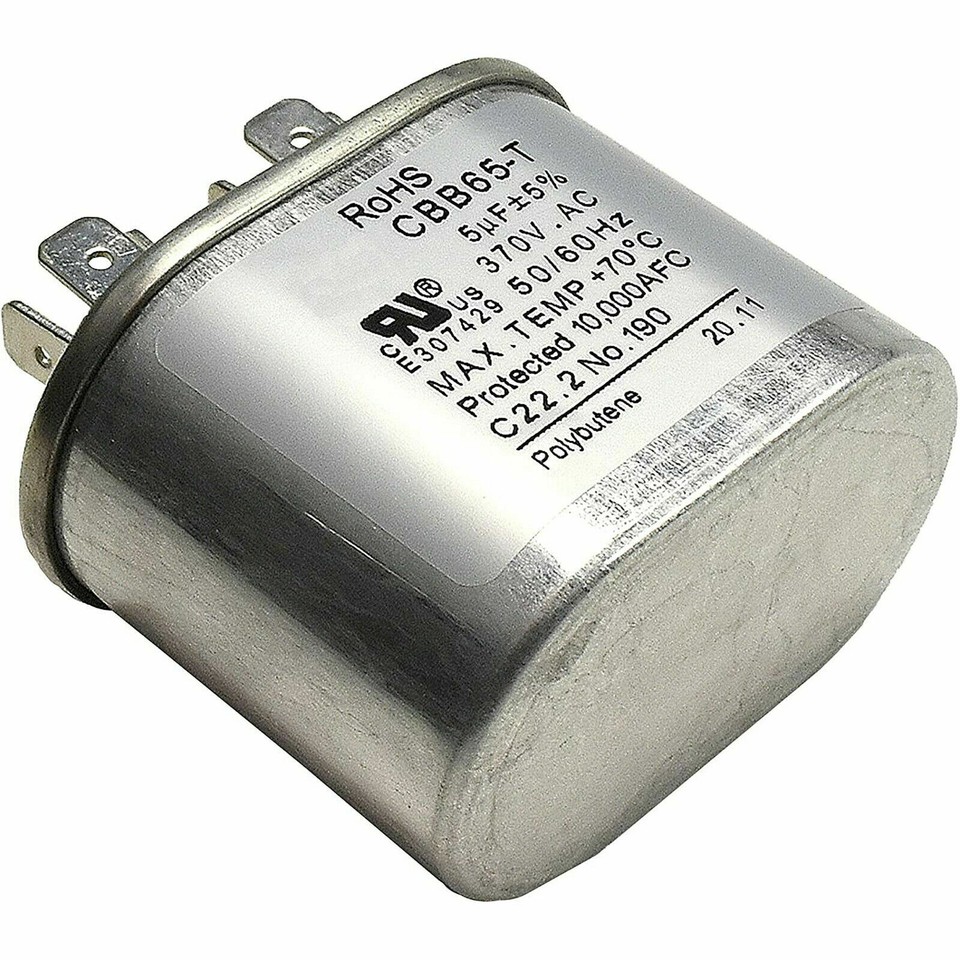 5uF 370V Run Capacitor for GE Oval 5 uf MFD 370 Volt 97F5705 Z97F5705 ...