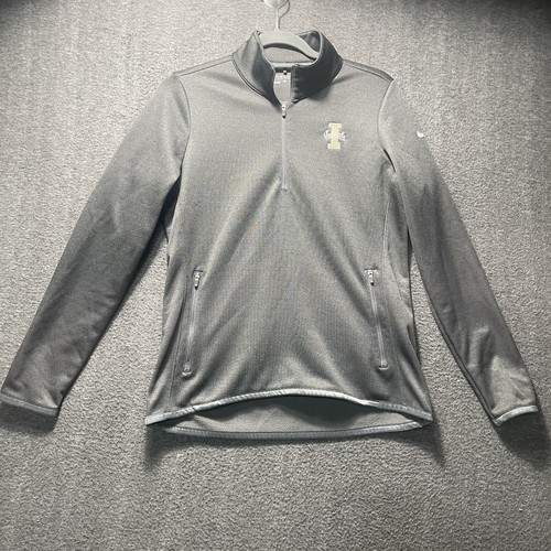 Idaho Vandals Jacket Womens Medium Gray Nike ThermaFit 1/4 Zip Pullover ...