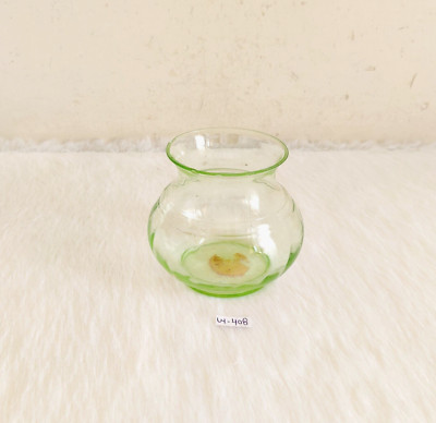 Vintage Beautiful Neon Green Glass Pot Decorative Collectible Props ...