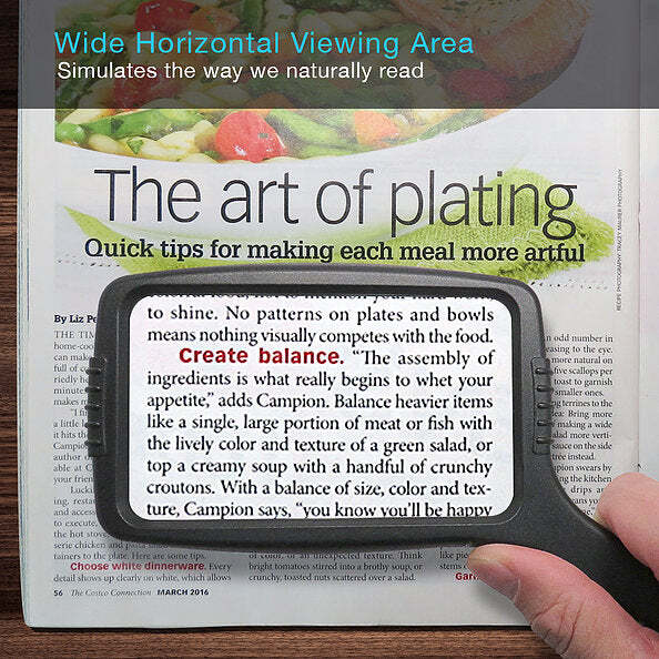 4X Large Handheld Magnifying Glass with Comfort Grip & Shattered Proof ...