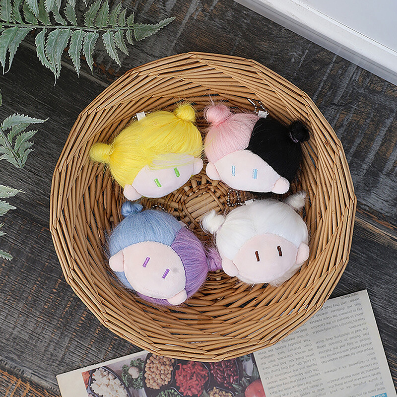1PC Cute Plush Doll Keychain For Women Anime Kawaii Bag Key Chains ...