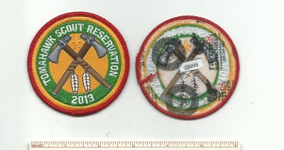 SCOUT BSA 2013 TOMAHAWK RESERVATION CAMP YEAR PATCH NORTHERN STAR CNCL ...