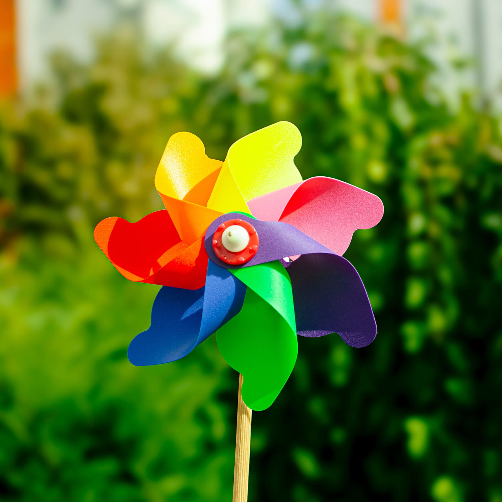2 Sets Wind Spinner - 20.7 Inch Pinwheels,Apply to Yard Art(Rainbow ...