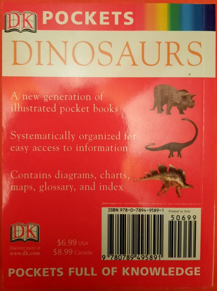 DK Pockets Dinosaurs - Paperback 9780789495891| eBay