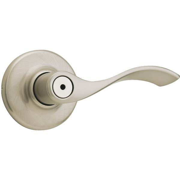 (6)-Kwikset Satin Nickel Balboa Privacy Interior Door Lever Lockset ...