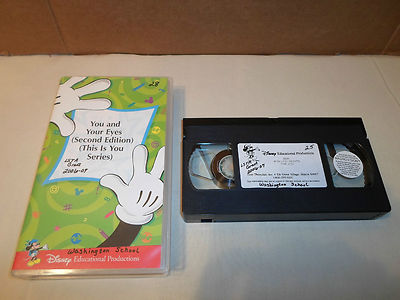 Disney Educational Productions VHS *You and Your Eyes 2nd Edition This ...