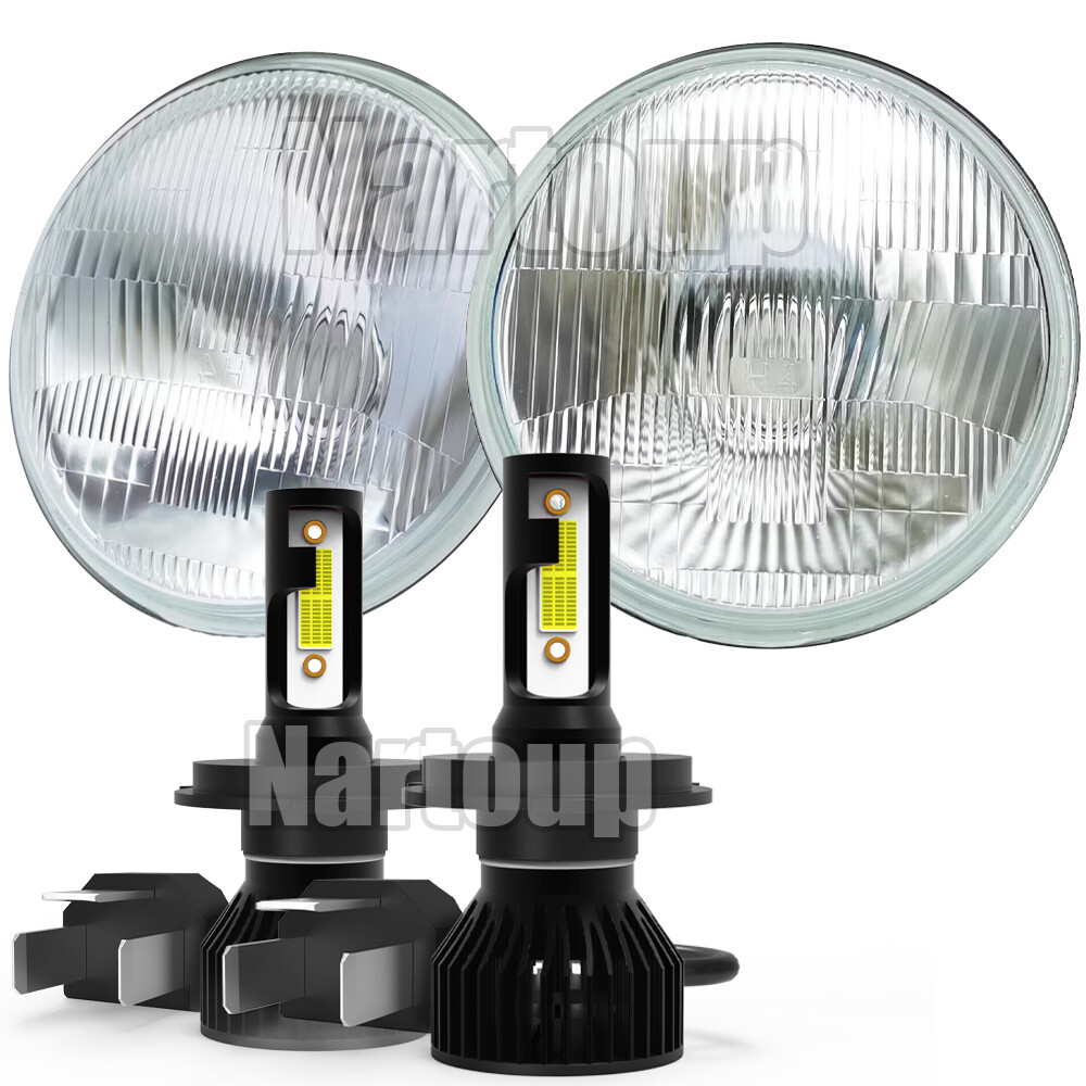 For Mercedes Benz 240D 300D 220D 300TD 280 7Inch Round LED Headlights ...