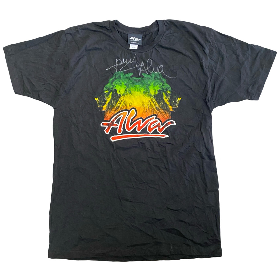 SIGNED ORIGINAL RARE VINTAGE TONY ALVA SKATEBOARDS T … - Gem