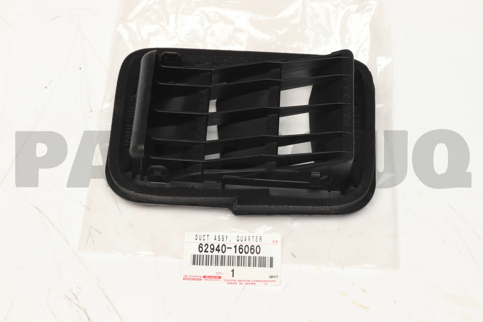 6294016060 Genuine Toyota DUCT ASSY, QUARTER VENT, RH/LH 62940-16060 | eBay