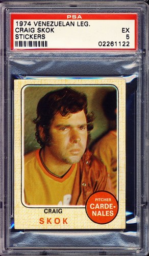 1974 Venezuela Topps Stickers Baseball Craig Skok PSA 5 | eBay