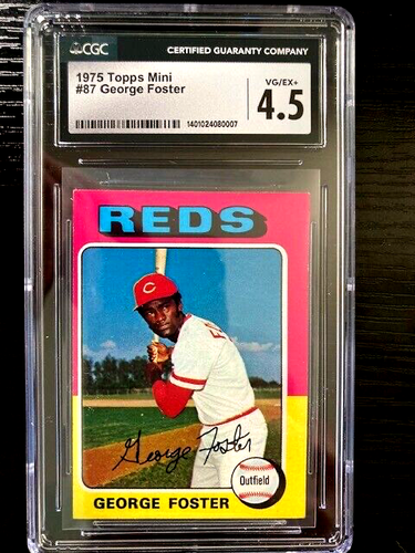 1975 TOPPS MINI GEORGE FOSTER CGC GRADED 4.5 | eBay
