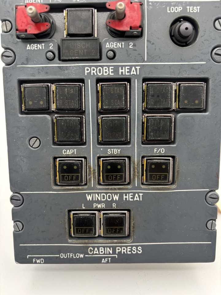 Airbus A310 Aircraft Cargo Smoke Detector Control Panel 433VU | eBay