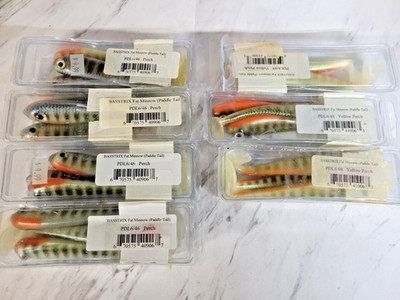 BASSTRIX Paddle Tail Swimbaits soft baits 7 pks, 6" fishing lures | eBay