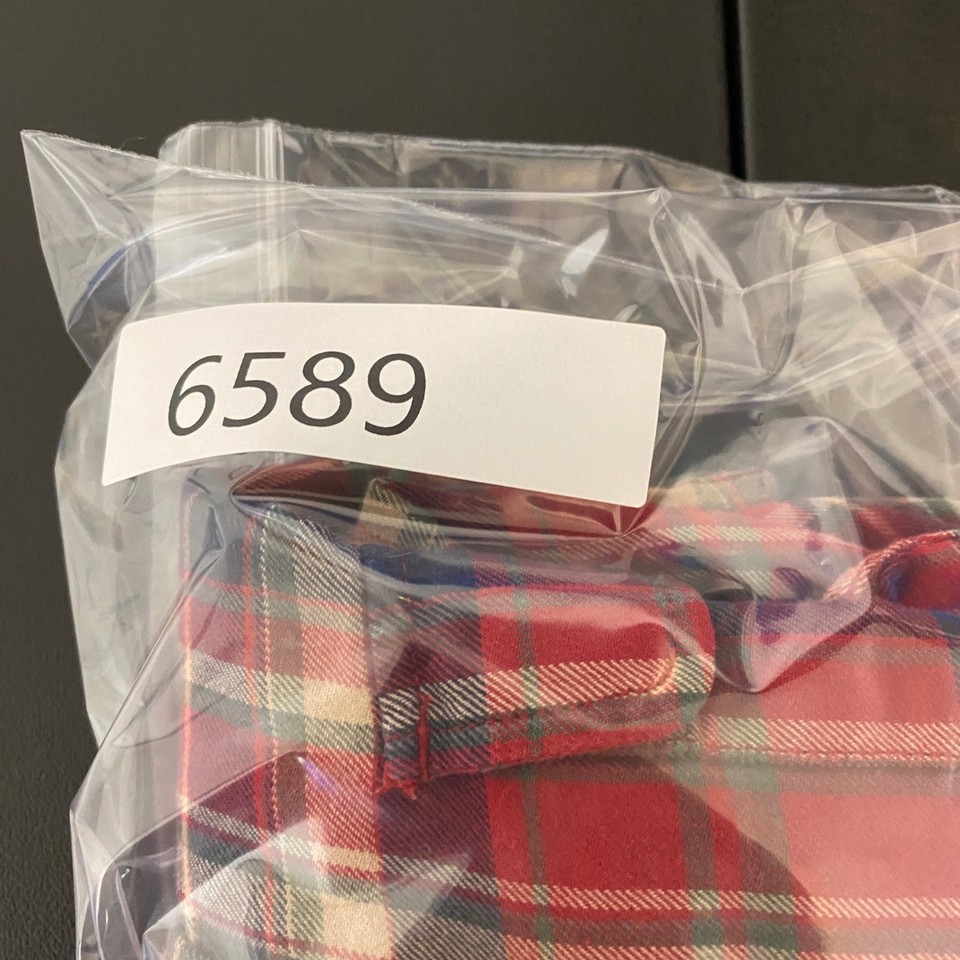 Lauren Ralph Lauren Shirt Womens XL Red Plaid Flannel Button Up Roll ...