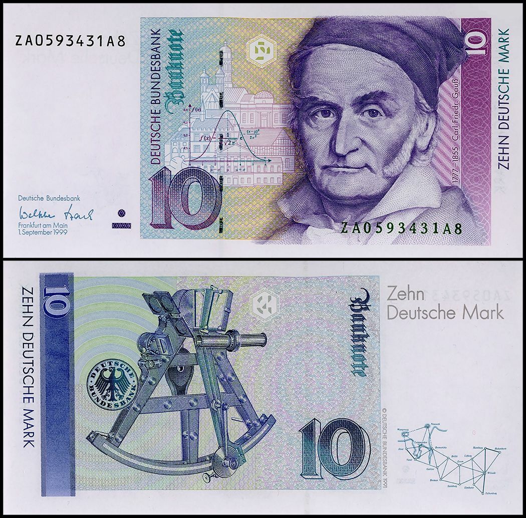 Gauss Deutsche Mark Duitse Mark Wikipedia