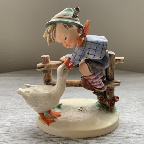 1948 Goebel Hummel Heinemann Figurine Barnyard Hero #195 Boy with Duck ...