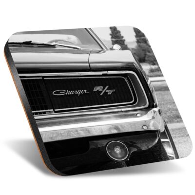 1x Square Coaster 12cm Vintage Charger Muscle Car #52362 | eBay UK