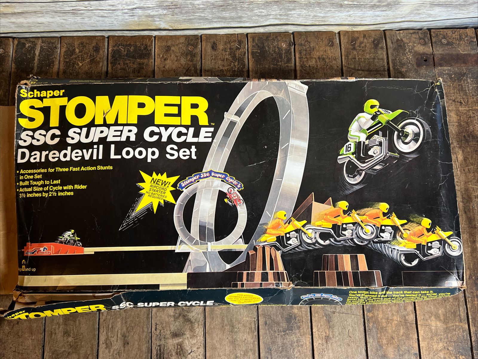 VINTAGE 1982 SCHAPER STOMPER SSC SUPER CYCLE DAREDEVIL LOOP SET IN ...