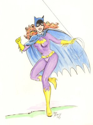 Batgirl Barbara Gordon Color Commission - 2007 Signed art by Mercy Van ...