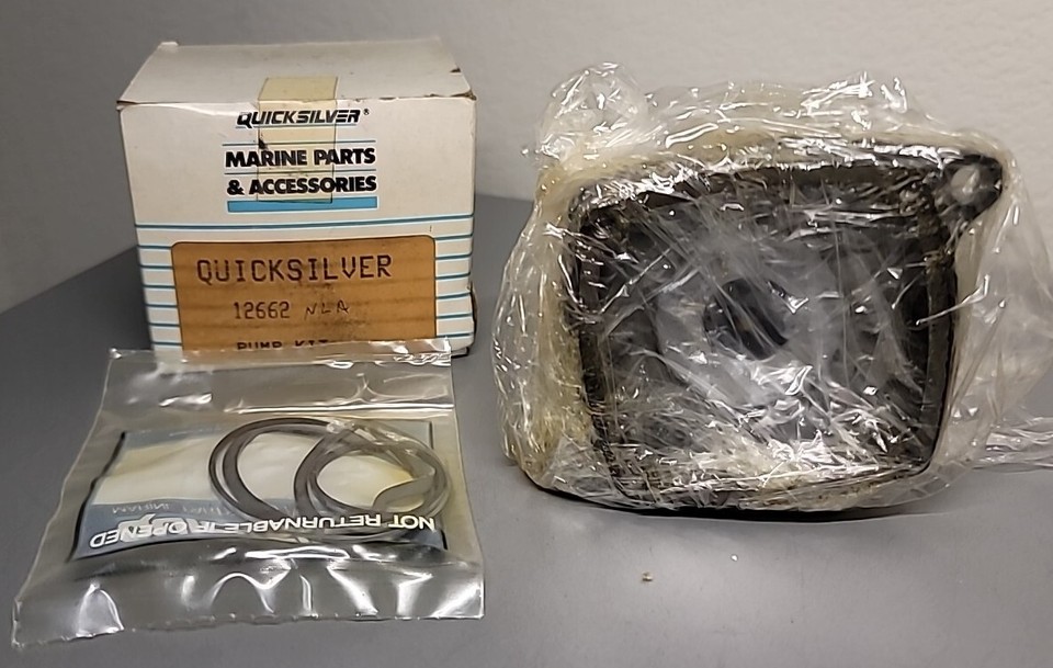 New OEM 12662 Quicksilver Pump & End Frame Kit Mercury Mariner Power ...