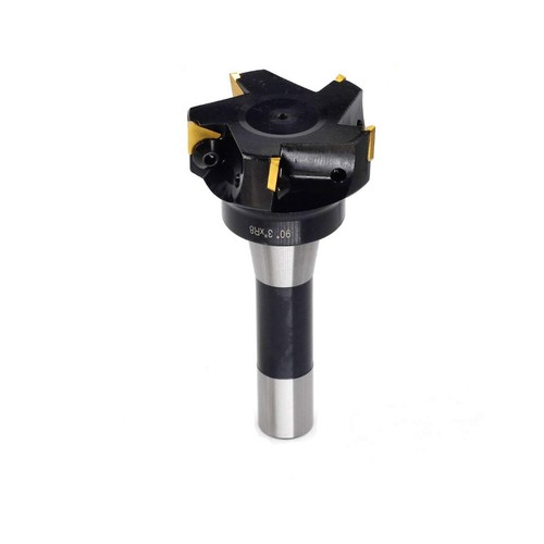 OSCARBIDE Indexable End Mill,R8 Shank,3"Cutting Diameter,6"Overall ...