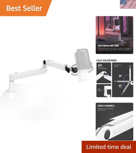Fully Adjustable Wave Mic Arm LP - Studio-Grade Design for Gaming ...