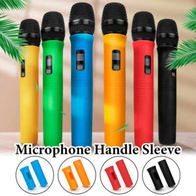 1Set Elastic Wireless Microphone Handle Covers Protector for KTV Stage ...