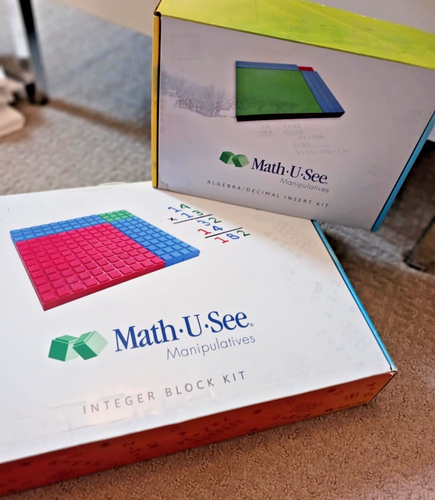Math U See Manipulatives (Integer block kit & Algebra/Decimal Kit) | eBay