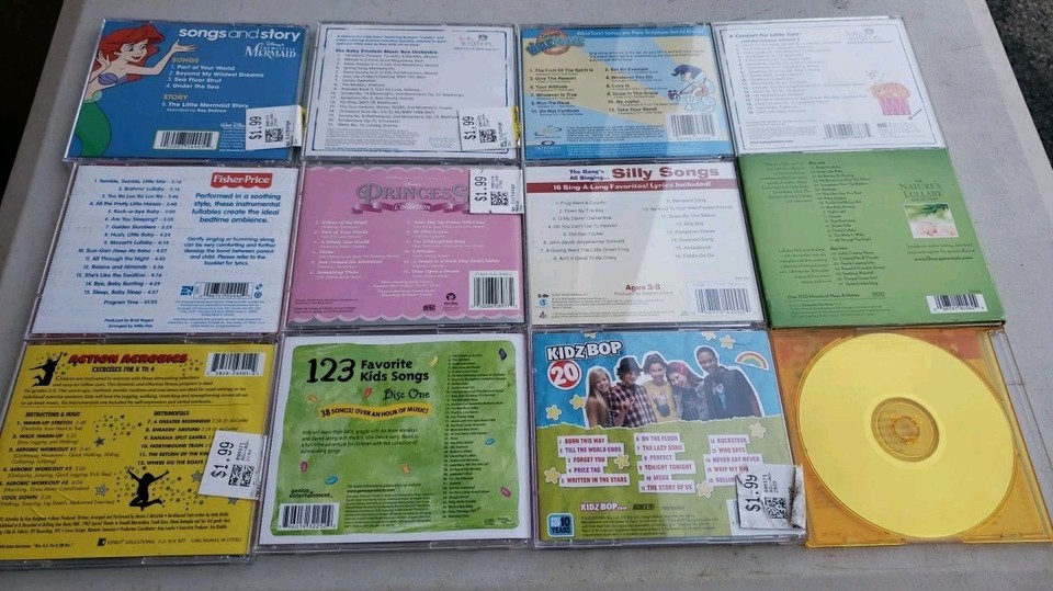 12 - CD Lot - Children Kids Songs Lullibies Bible Nursery Rhymes Kids ...