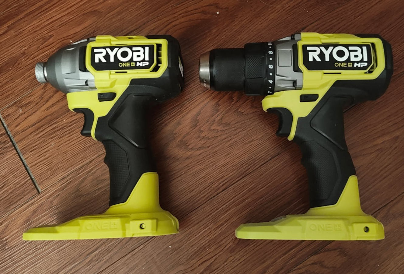 Ryobi ONE+ HP 18V Brushless 1/2" Drill Driver 1/4” Impact Driver ...