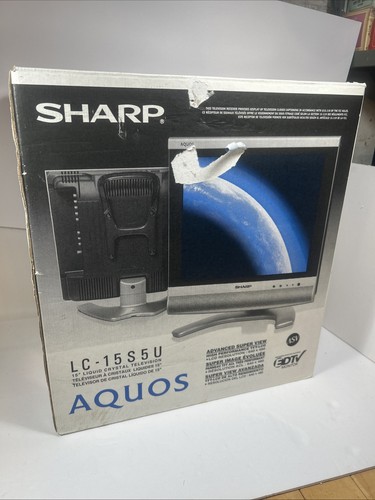 Sharp Aquos 15” LCD TV - LC-15S5U - Original Box, Remote, Batteries ...