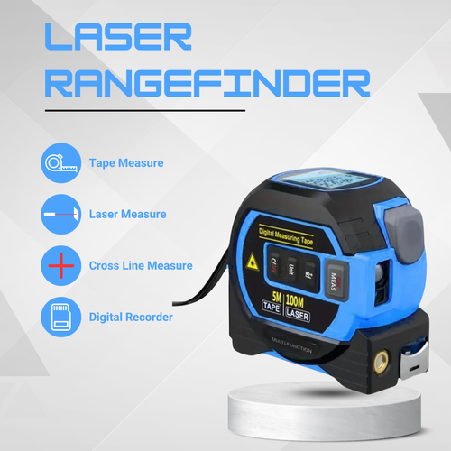 Laser Tape Measure 3 In 1 Digital Tape Measure High Precision Laser ...