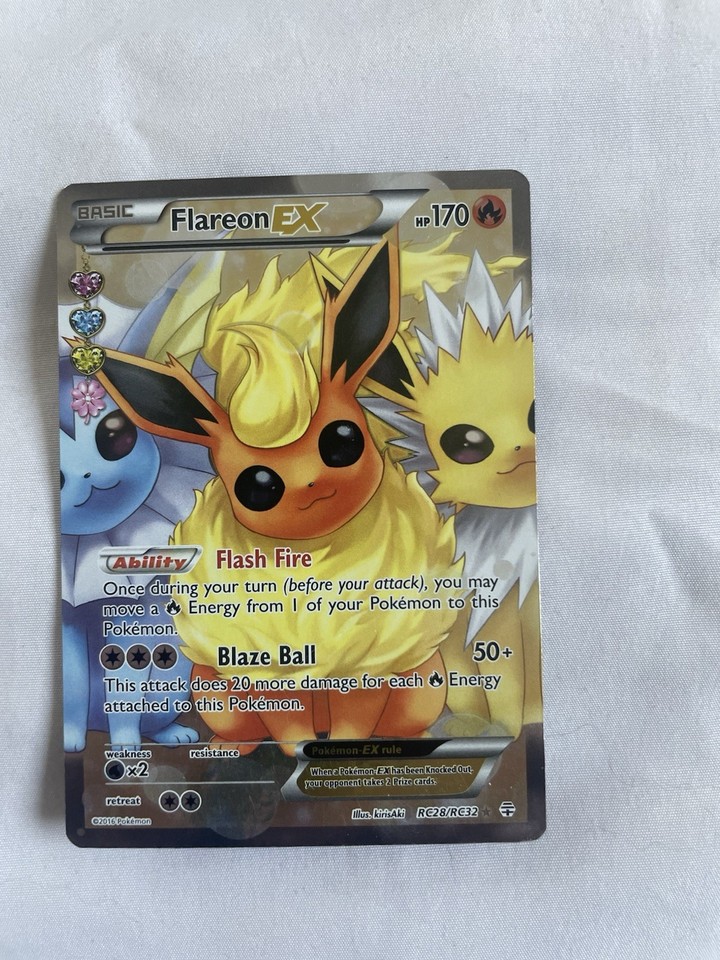 Flareon EX (Full Art) RC28-32 Generations: Radiant Collection Holo | eBay
