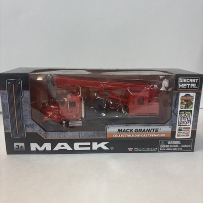 1/50 Scale Mack Granite Boom Lift Crane Diecast Truck (8") Wonderlanes ...