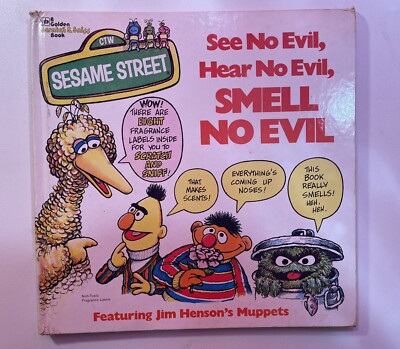 1975 Sesame Street - SMELL No Evil • Golden Scratch & Sniff Book ...