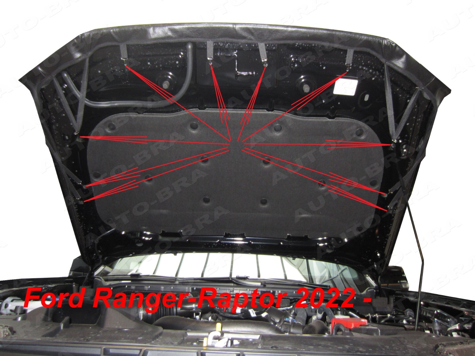 Bonnet BRA für Ford Ranger - Raptor ab 2022 Steinschlagschutz Haubenbra ...