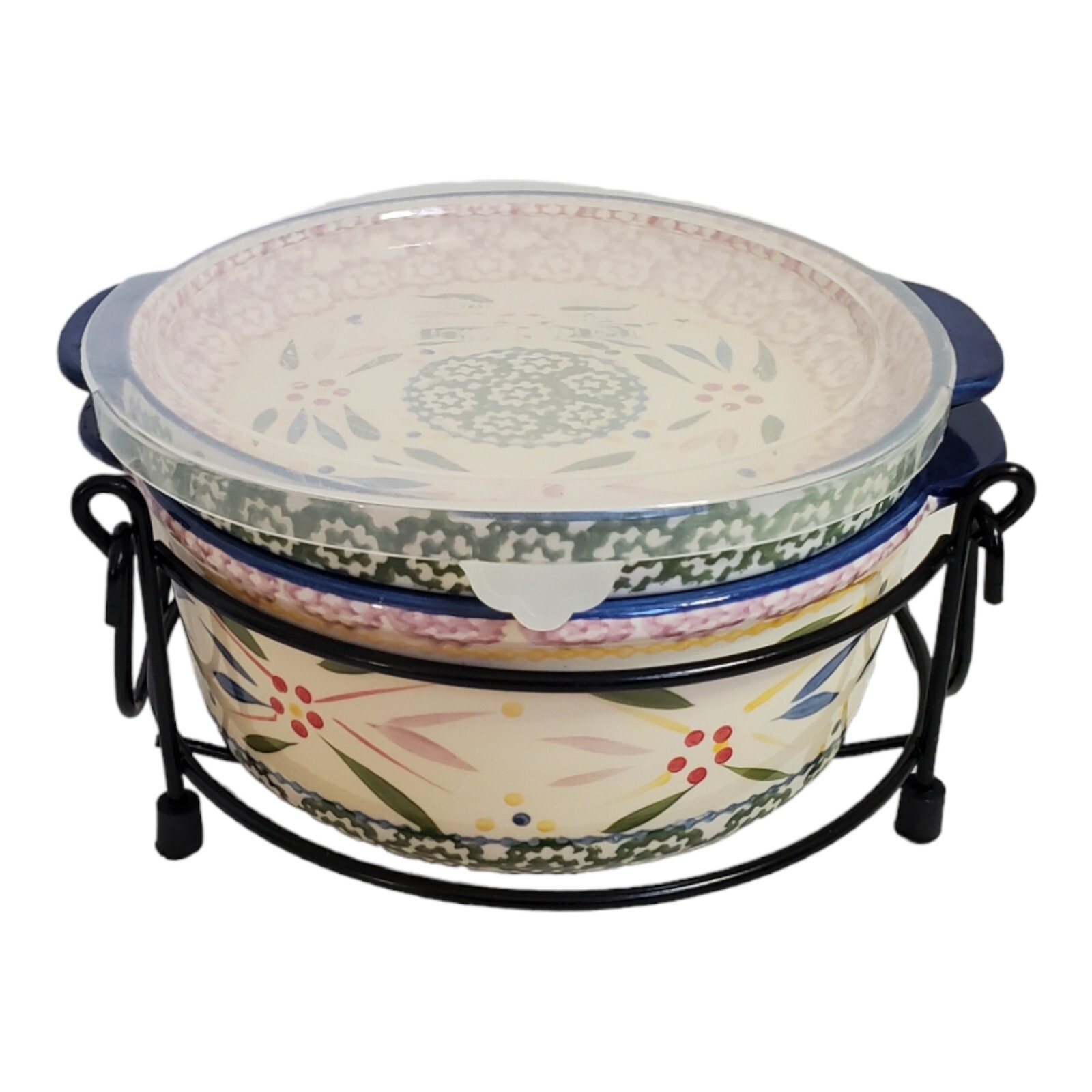 Temptations Old World Confetti 1 Qt Small Serving Bowl / Platter ...