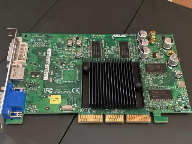 V9520-128m ASUS GeForce FX 5200 128mb AGP Video Graphics Card for sale ...