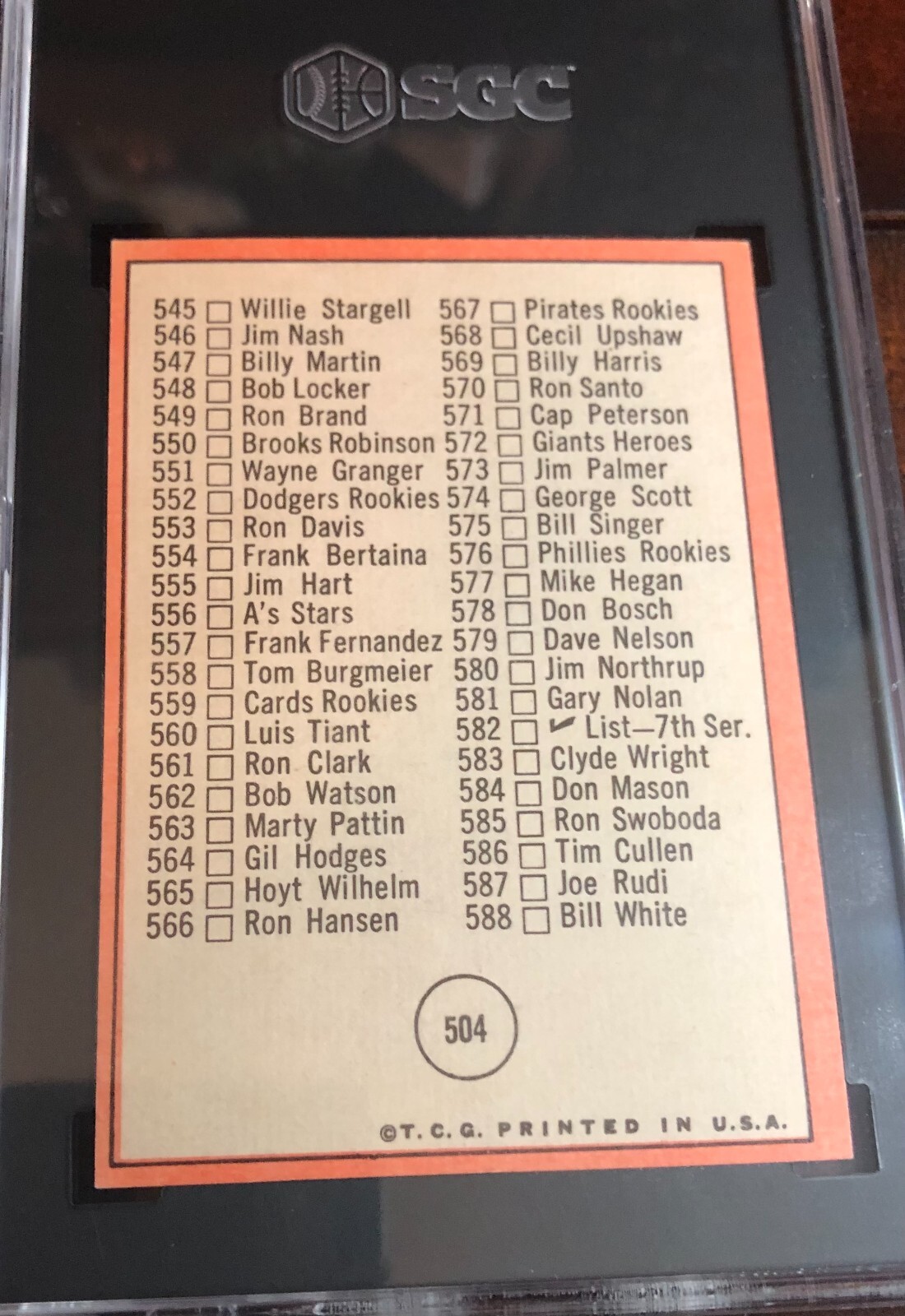 1969 Topps - Checklist #504 Brooks Robinson for sale online | eBay