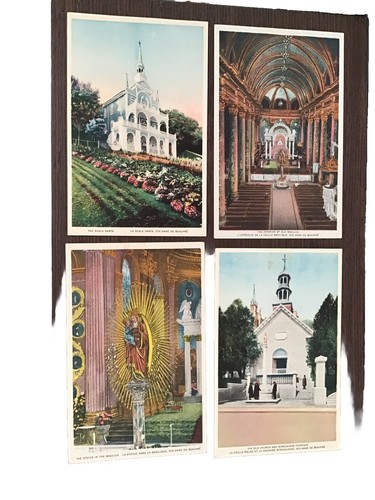 Vintage RPPC STE ANNE DE BEAUPRE Post Cards (4)& CANADA 2c KING GEORGE ...