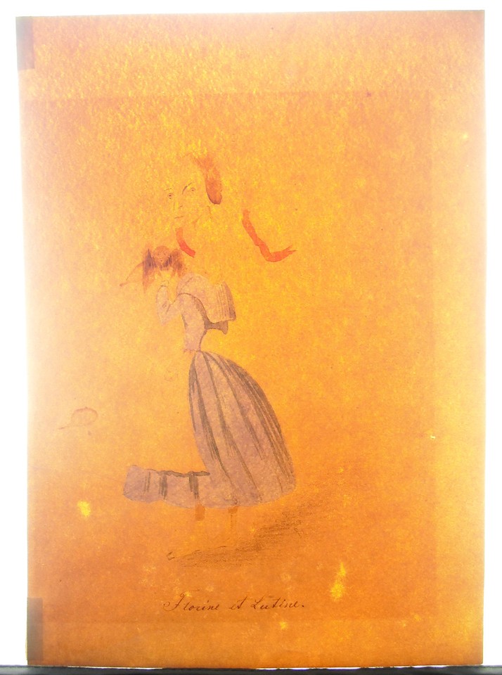 Florine And Lutine Original Caricature Drawing XIX Monogrammed To Be ...